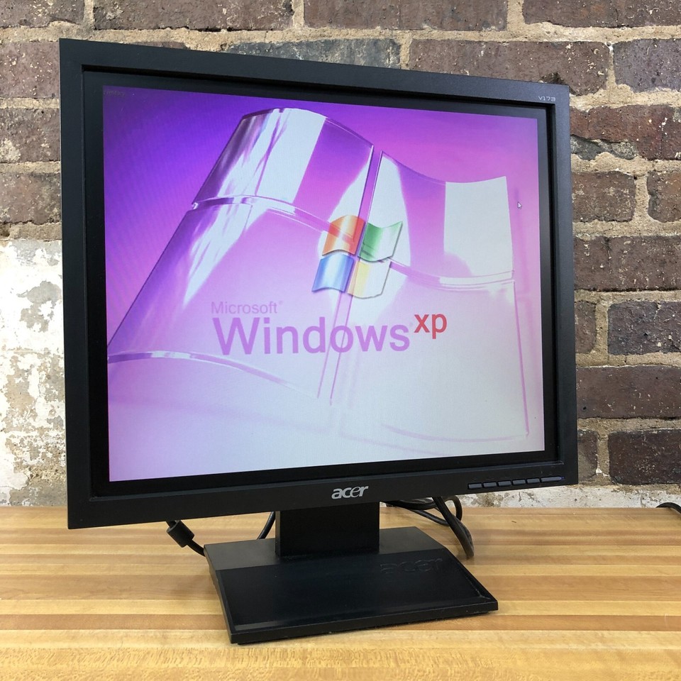 Acer 17" LCD VGA Analog Monitor V173 1280x1024 Resolution 4:3 for Retro ...