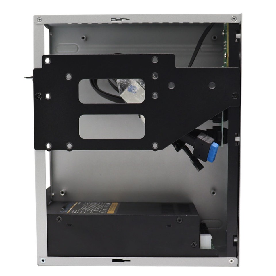 SILVER A09 3.8L Mini ITX 1U Chassis A4 HTPC Portable PC Case PCIe 3.5 ...