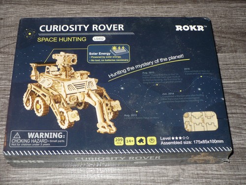 ROKR Curiosity Rover Wooden Model Kit Solar 3D Puzzle - New Box Never ...