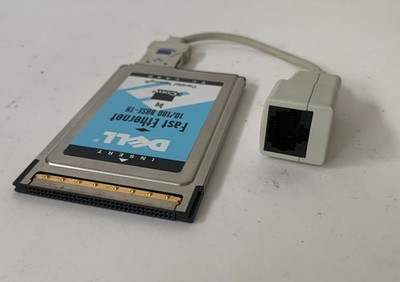 Dell Fast Ethernet 10/100 PCMCIA PC Card by 3Com 3CCFE575CT-D w Dongle ...