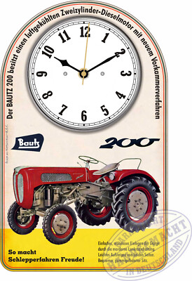 Bautz 200 Oldtimer Schlepper Wanduhr Geschenk Traktor | eBay.de