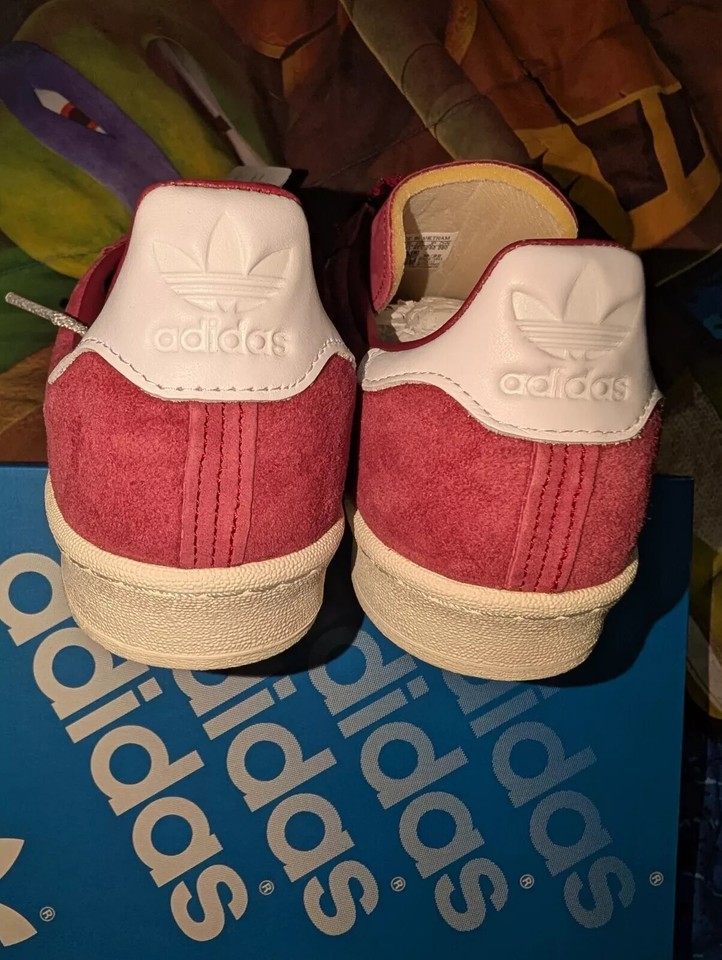 Adidas Campus 80s Collegiate Burgundy White FZ6152 Suede OG Original ...