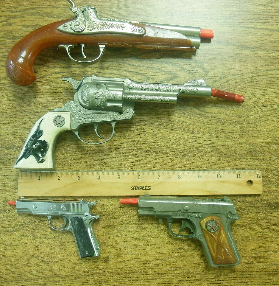 Toy Cap Gun Collection Of 4 Replica, Hubley, Champ and more Cap Guns | eBay