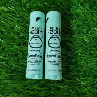 2x Sun Bum Ocean Mint Cocobalm | Hydrating Lip Balm with Aloe | eBay