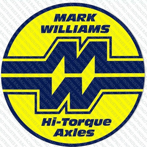 54mm Mark Williams Ent Billet Axle Decals / Stickers 9 Inch Borg Warner ...