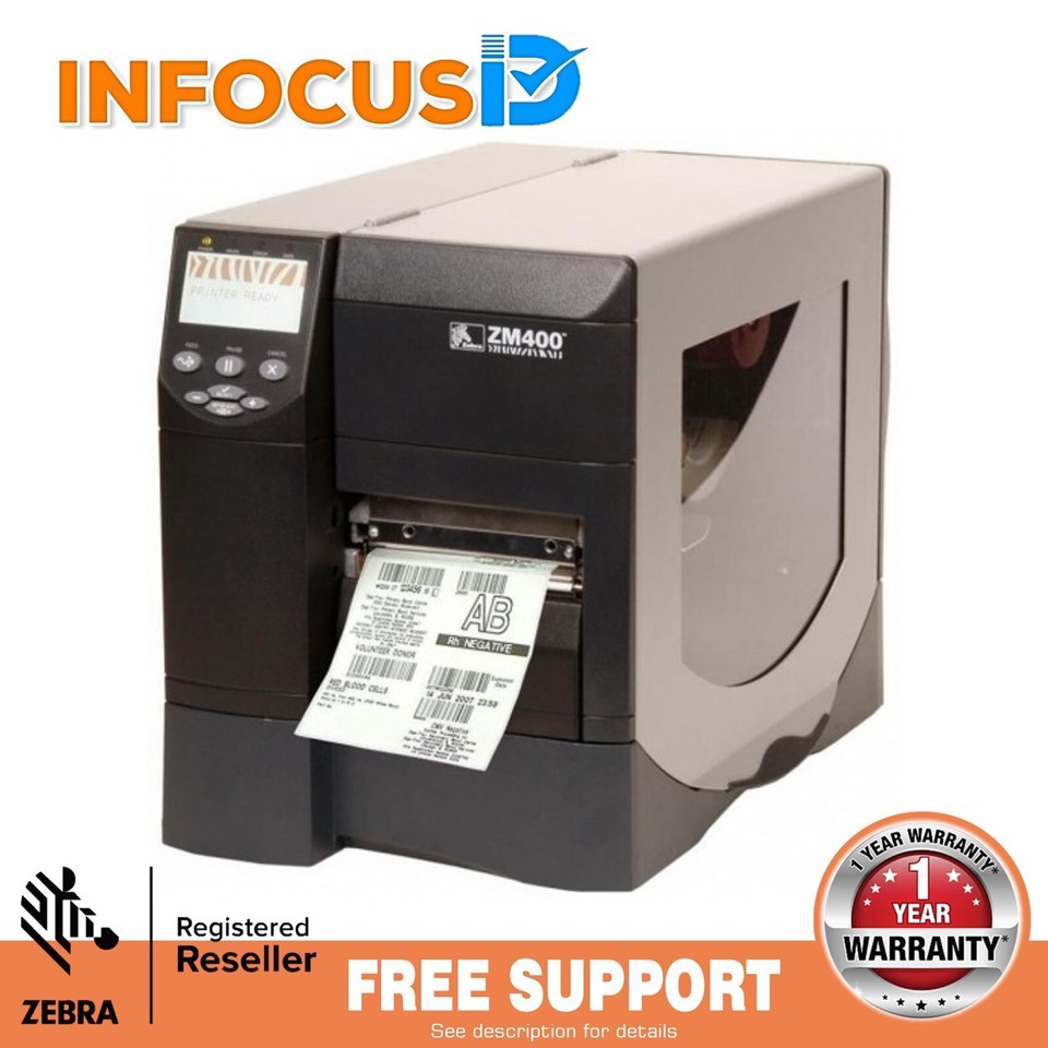 Zebra ZM400 305 dpi Label & Barcode Printer 1YR Warranty & Support | eBay
