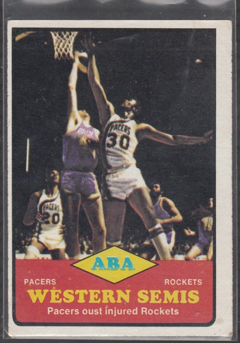 GEORGE McGINNIS 1973-74 Topps #202 ABA Western Semis Rockets Pacers ...