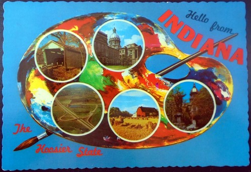 “Hello from Indiana” The Hoosier State, Artist Palette Scenic Views ...