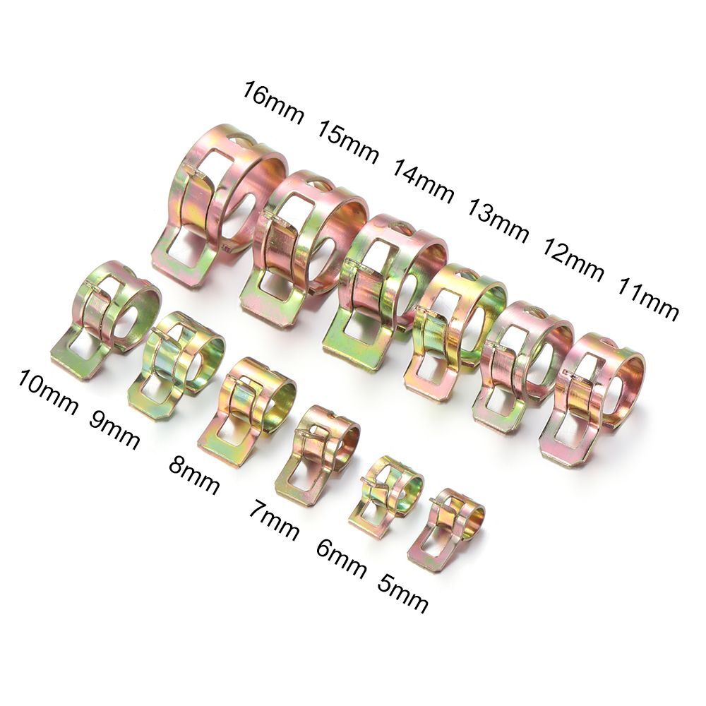 Stainless Steel Spring Clips Fastener Fuel Oil Line Water Hose Pipe ...