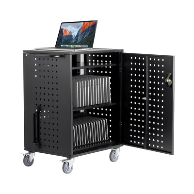 Uimoso Charging Cart Mobile Locking Storage Cart 36 Devices for Laptop ...
