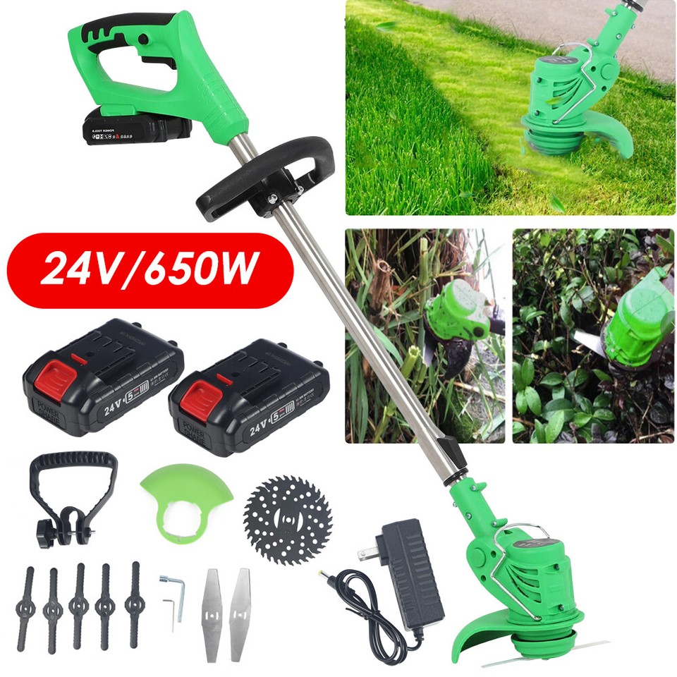 Cordless Electric Weed Lawn Eater Edger Yard Grass String Trimmer ...