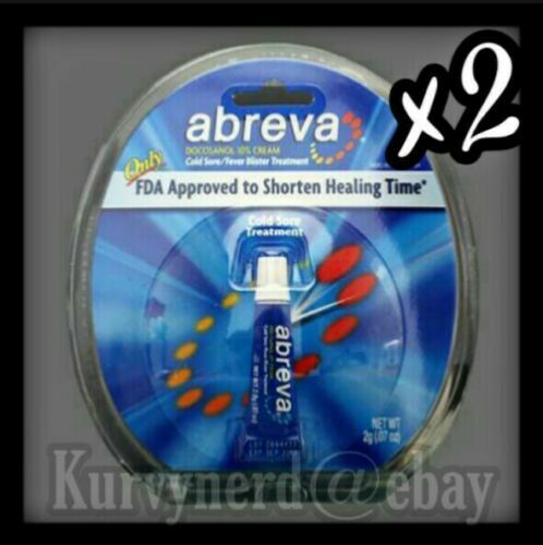 Abreva Docosanol 10% Cream Tube, 4g - Twin Pack for sale online | eBay