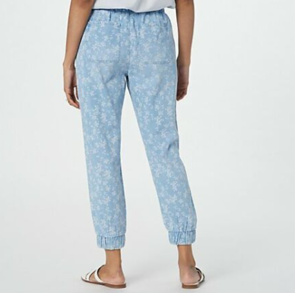 Side Stitch - Rounded Pocket Jogger Pants - Painted Dot Blue | eBay
