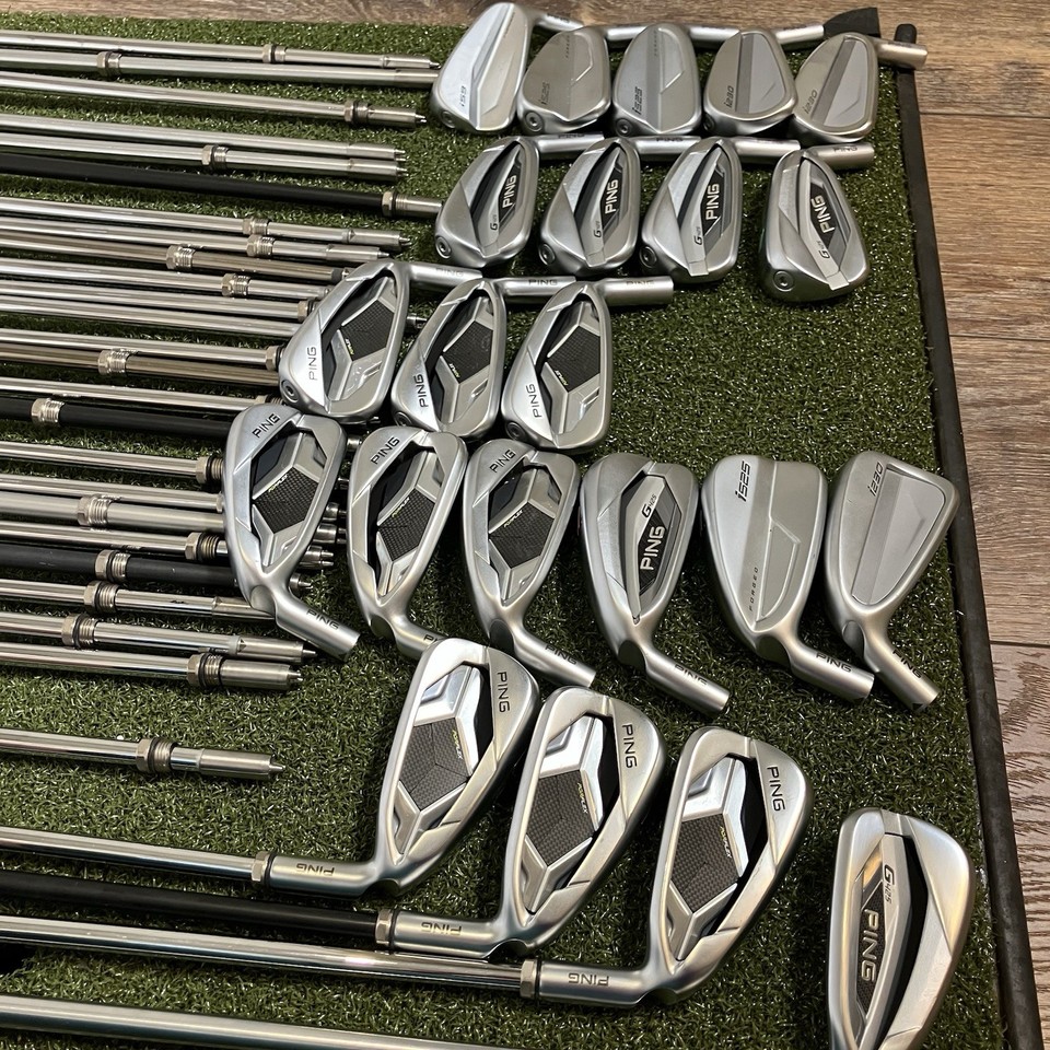 PING Iron Fitting Cart Lot – 29 Shafts + 22 Heads | G430 G425 i525 i230 ...