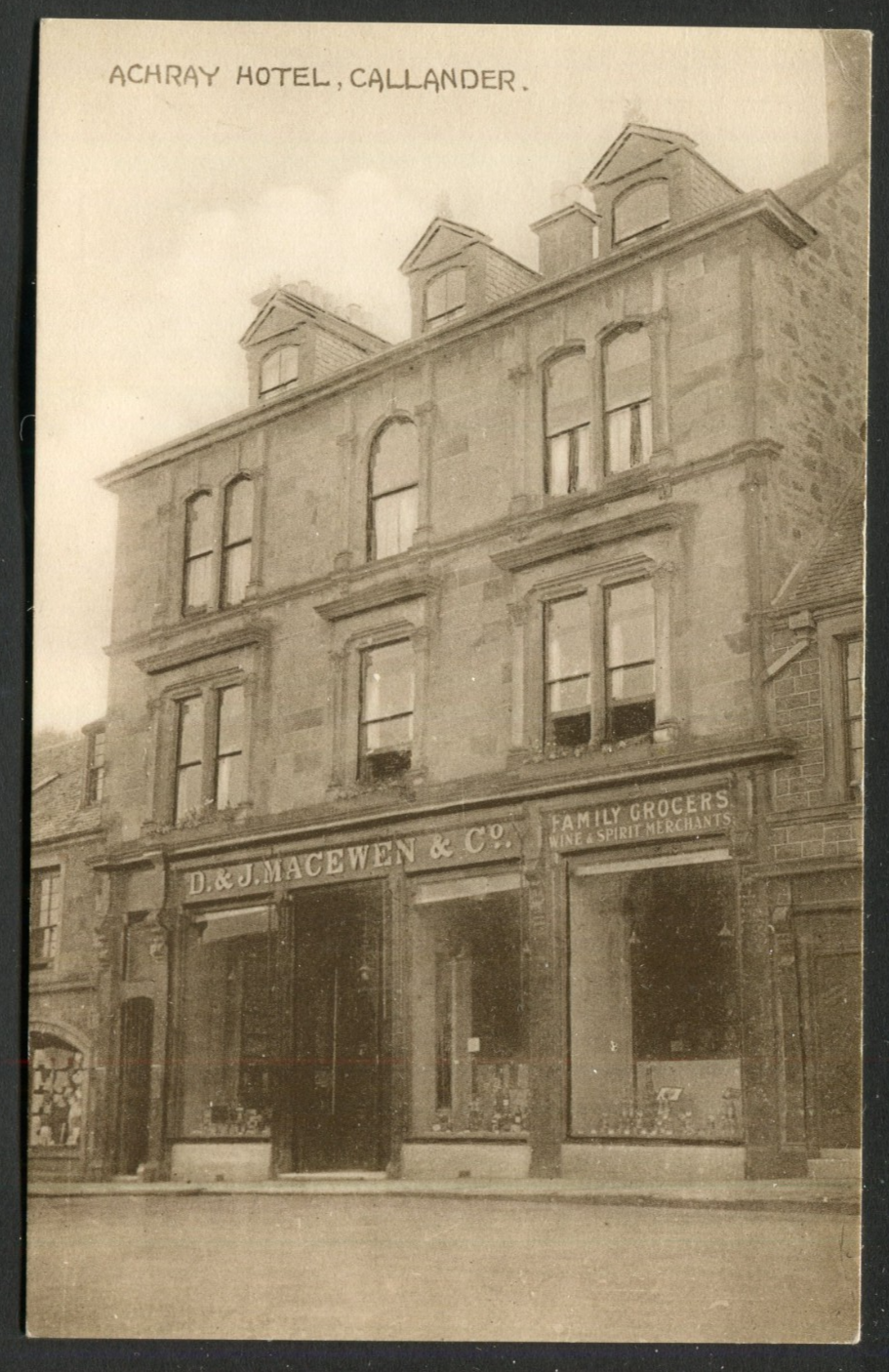 Callander Stirling - Achray Hotel & MacEwan Grocers (R6346) | eBay UK