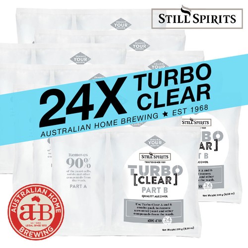 24x Still Spirits Turbo Clear BULK PACK homebrew clearing agent brewing ...