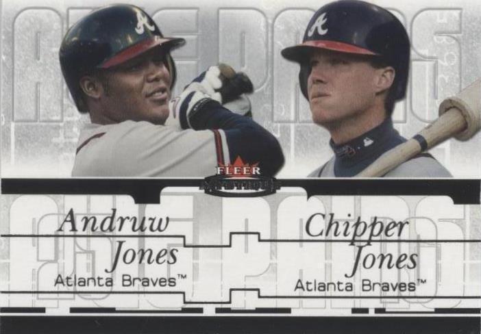 2003 Fleer Mystique - Awe Pairs Chipper Jones, Andruw Jones #8 AP /250 ...