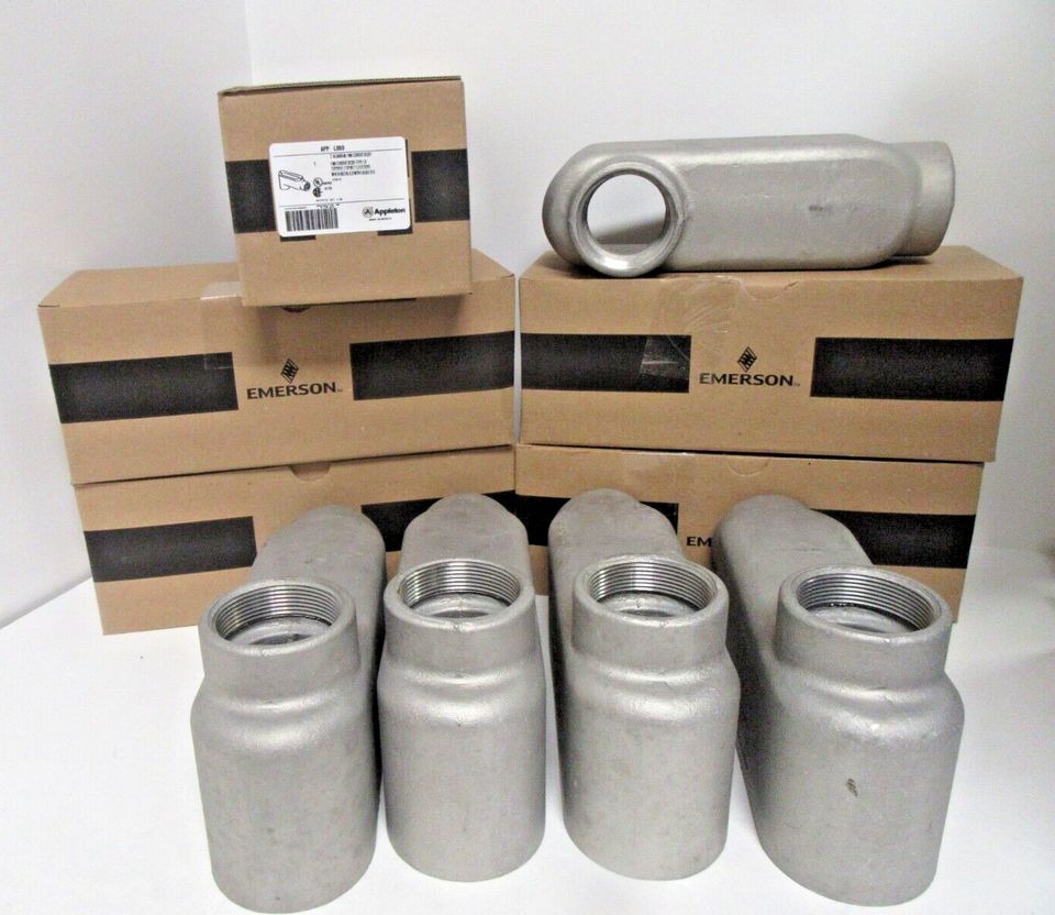 (LOT OF 5) NEW APPLETON 2" ALUMINUM CONDUIT BODY TYPE LB LB69 | eBay