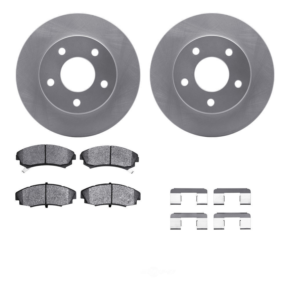 Disc Brake Kit-Geospec Rotors with 5000 Advanced Brake Pads includes ...