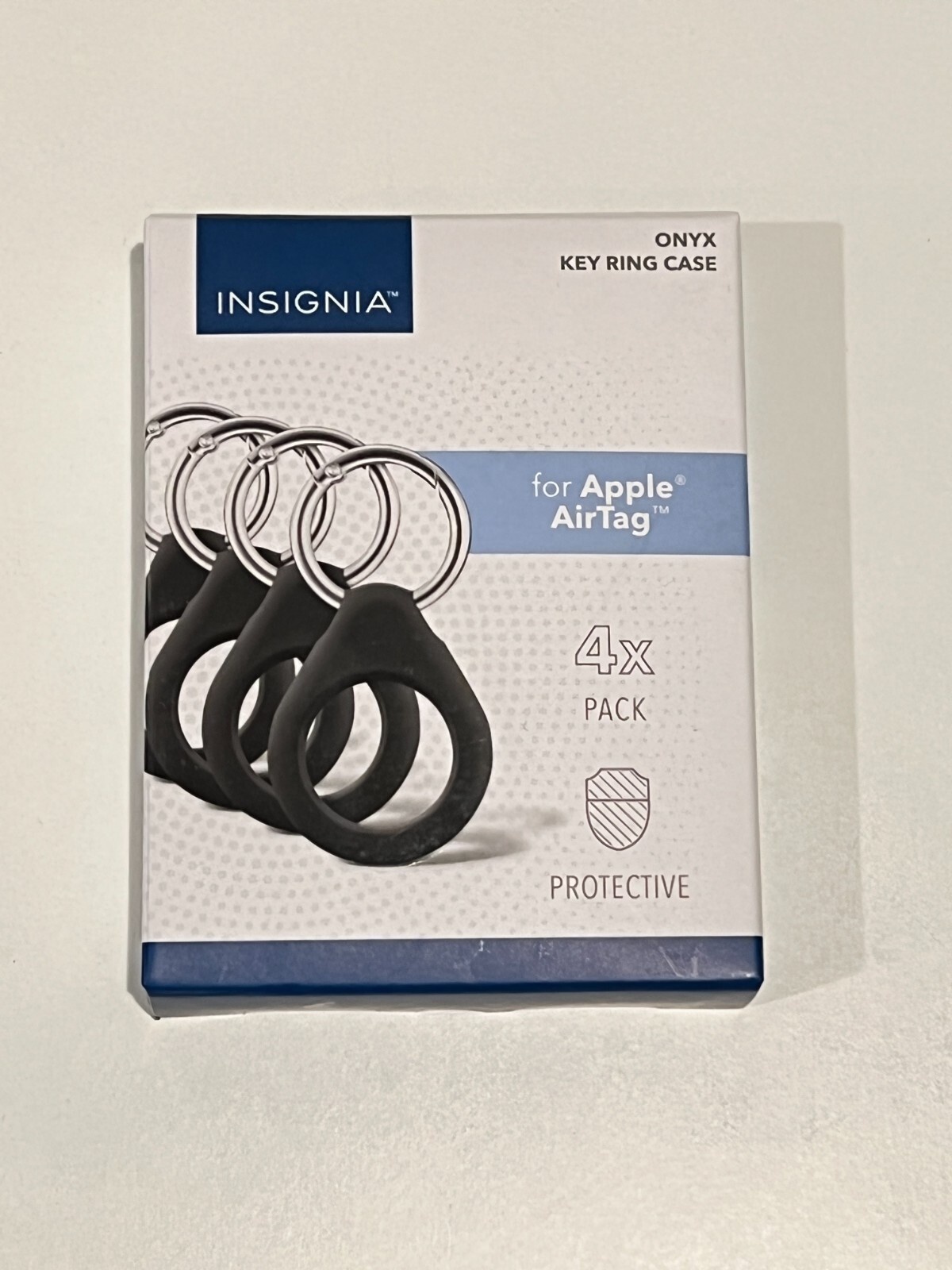 Insignia Apple Airtag Key Ring Case Onyx Black - 4 Pack | eBay