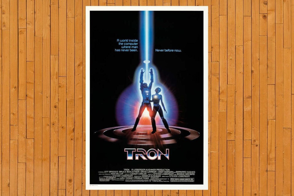 1982 Tron Vintage Movie Poster Print 24x16 STYLE A 9mil PAPER | eBay