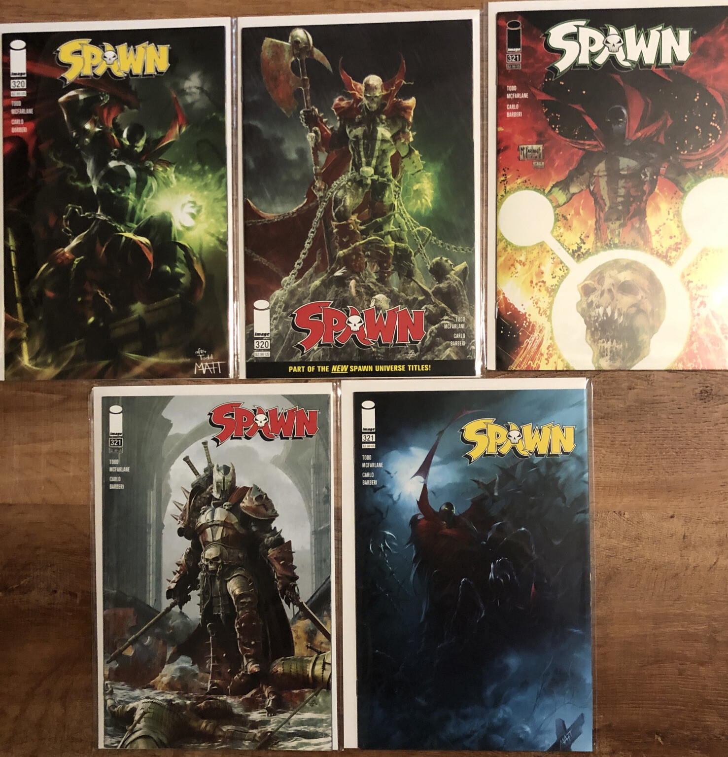 Spawn (5 Comics) #320, 320, 321, 321, 321 | eBay