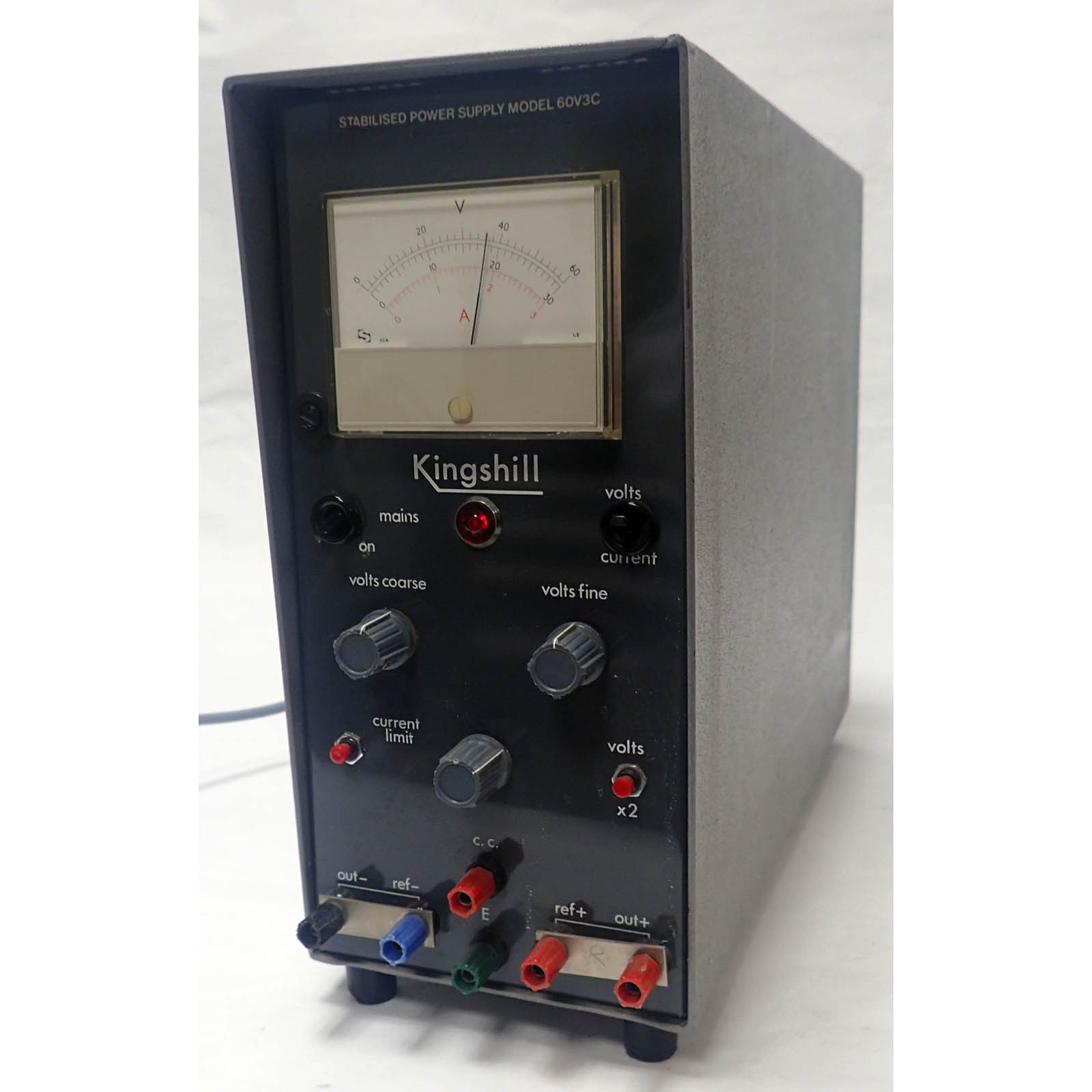 KINGSHILL 60V3C POWER SUPPLY, 0-60 V, 3 A ,INPUT 120V, 60HZ, TESTED ...