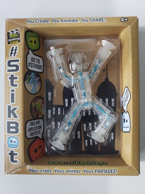 Stikbot Create Animate Poseable Stop Motion Action Figure, Translucent ...