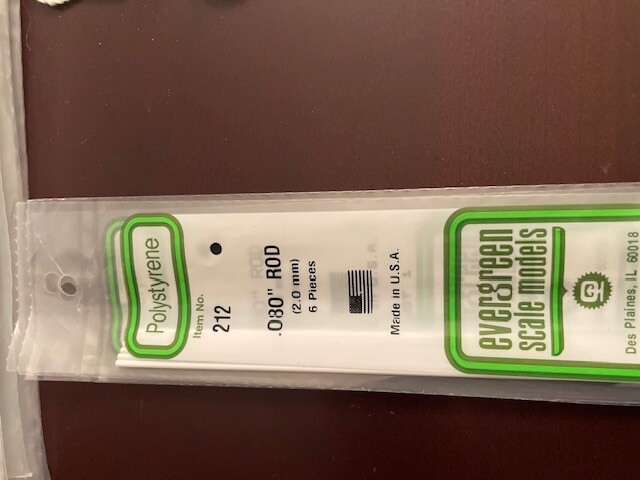 EVERGREEN SCALE MODELS-STRIPSTYRENE/ POLYSTYRENE/STYRENE -VARIOUS SIZES ...