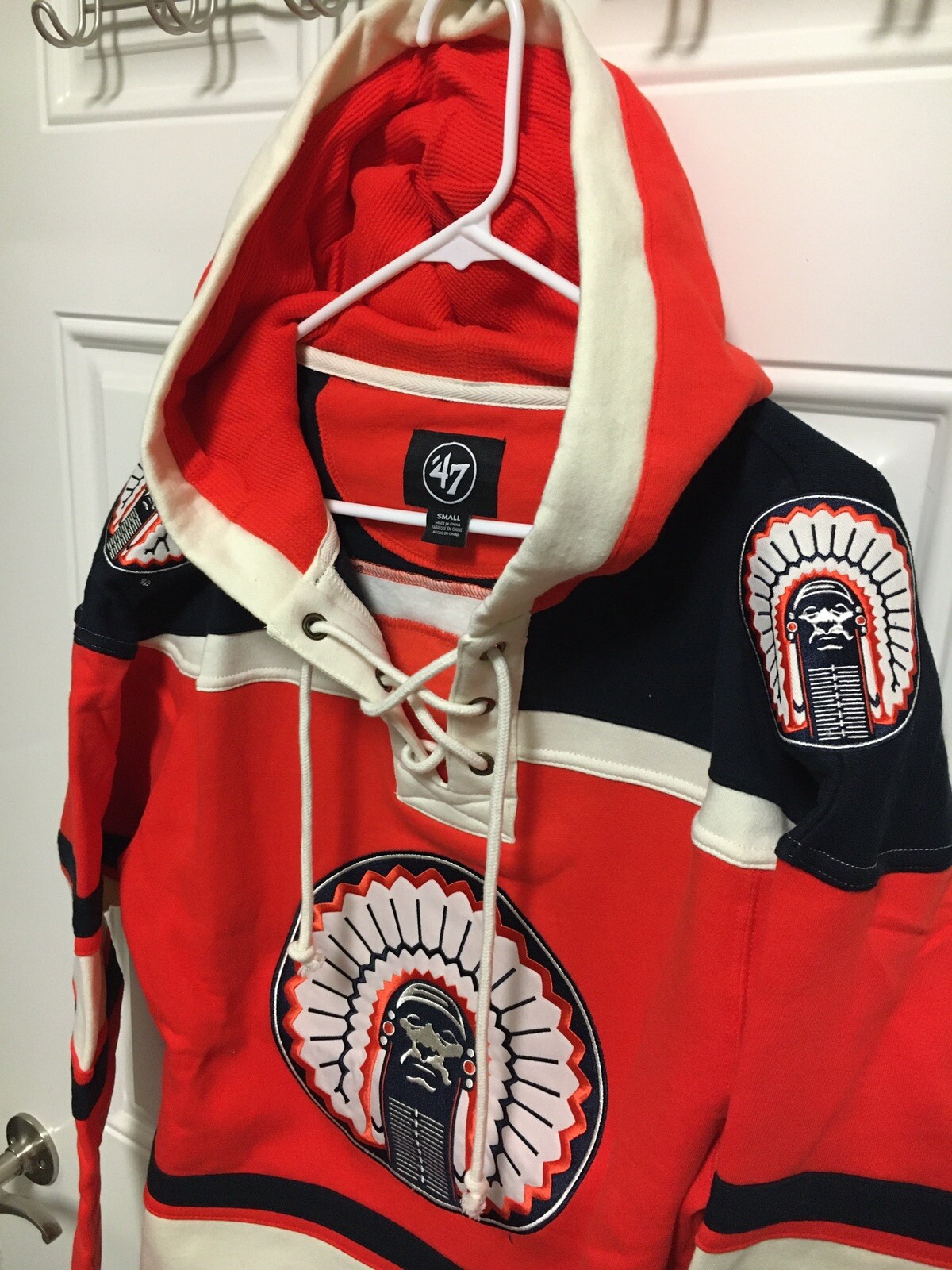 NEW Illinois Illini Chief Illiniwek STITCHED Hockey Sweatshirt Jersey ...
