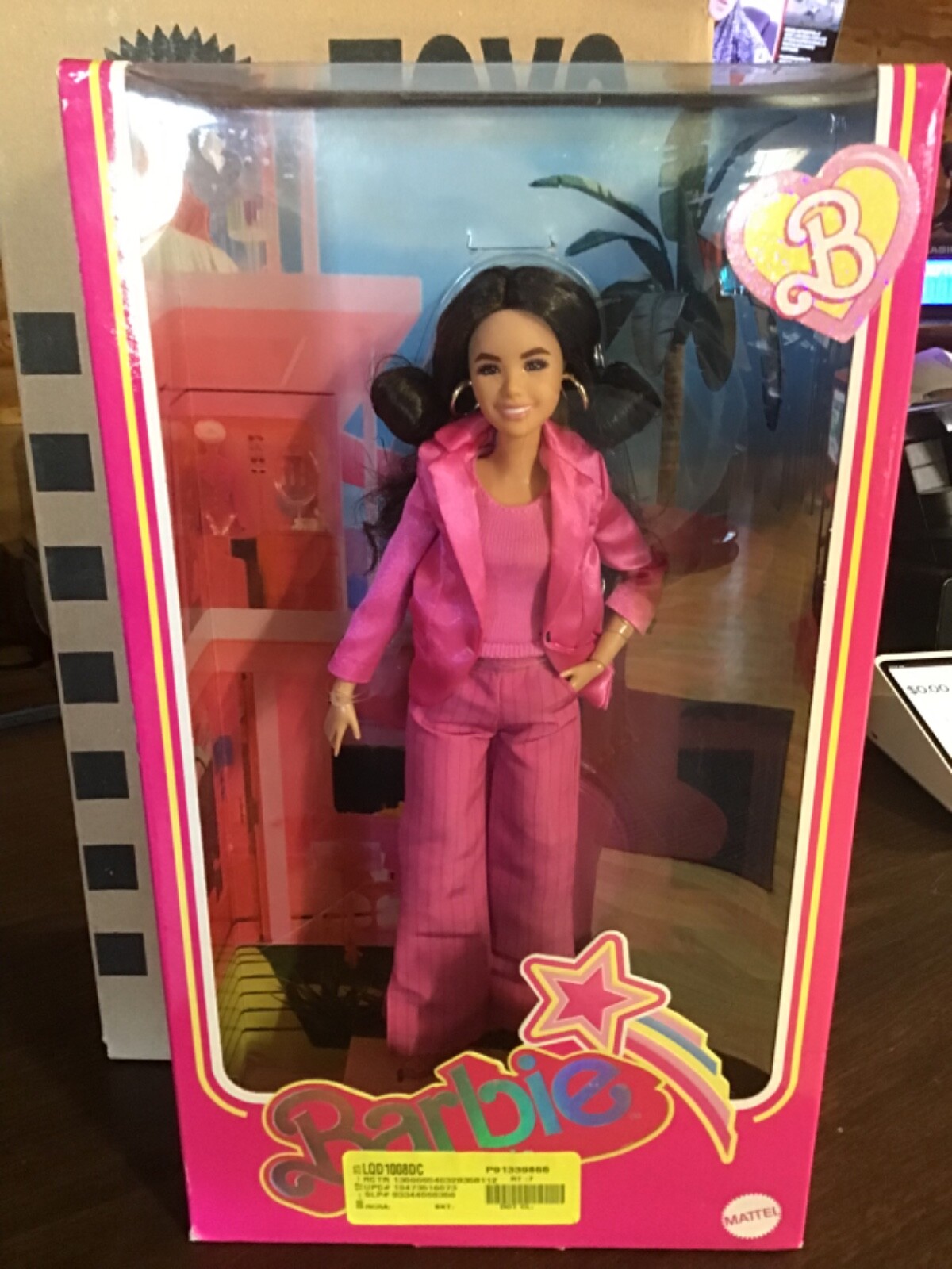 Mattel Barbie The Movie Gloria Doll Wearing Pink Power Pantsuit 11 5