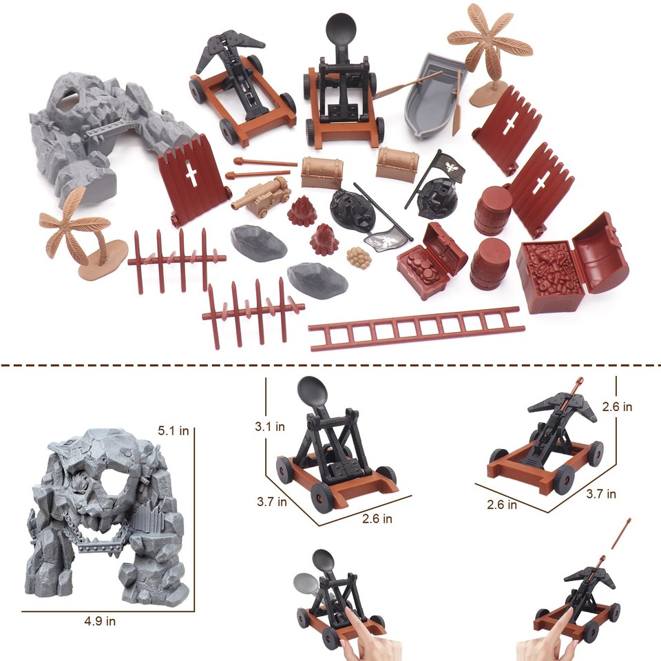 Medieval Castle Knight Playset Toy, Castle Knight Soldier Army Men Toys ...