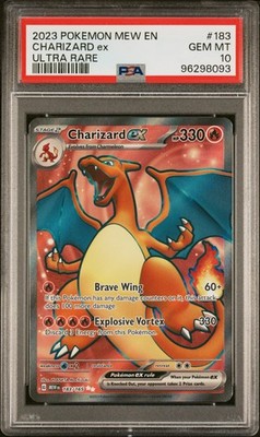 Charizard EX 183/165 Scarlet & Violet 151 Pokemon TCG PSA 10 English ...