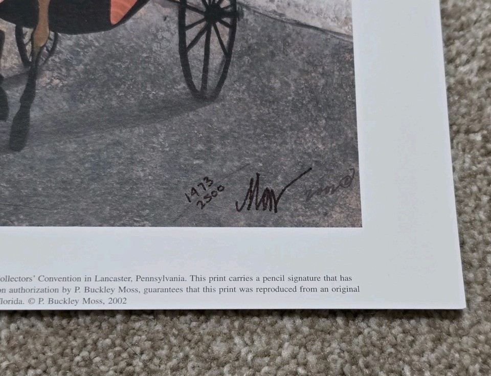 P. Buckley Moss "Quilt Barn" Signed Art Print Number 1473/2500 - Amish ...