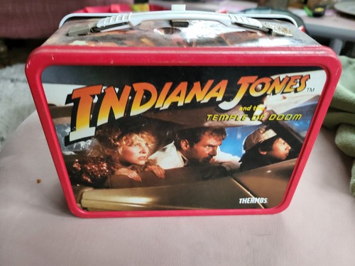 Indiana Jones Temple of Doom Complete 1980's Vintage Lunch box and ...