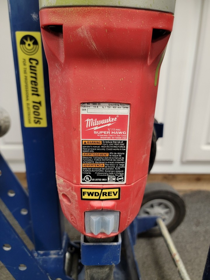 Current Tools Model 33 Cable Puller, Milwaukee 1680-20 Super Hawg ...