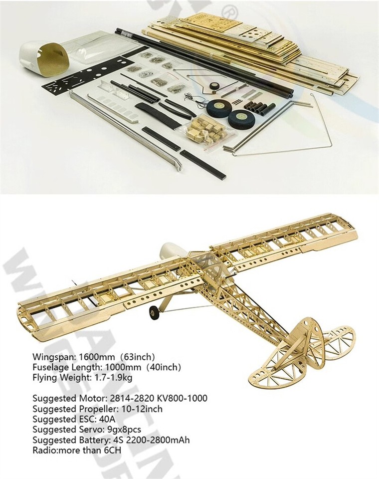 Fi 156 Light Balsa Wood Fixed Wing Aircraft Kits Model Toy Wingspan ...