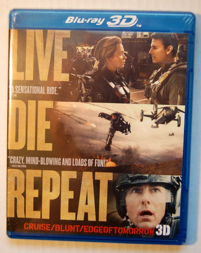 Live Die Repeat - Edge of Tomorrow (3D Blu-ray) OOP - BRAND NEW - SHIPS ...
