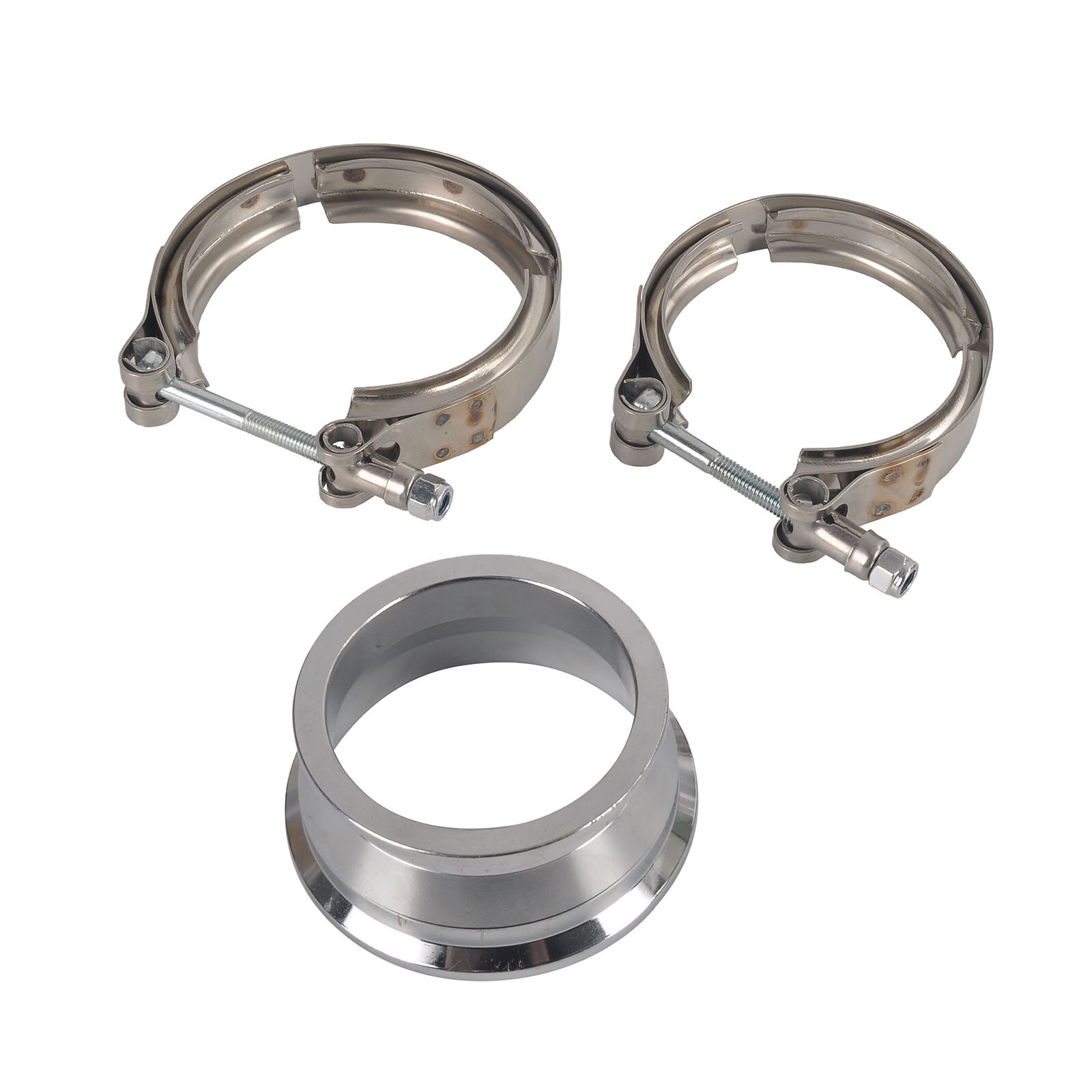 2.5" to 3" Stainless Steel Exhaust V-Band w/ Clamps Adapter Flange ...