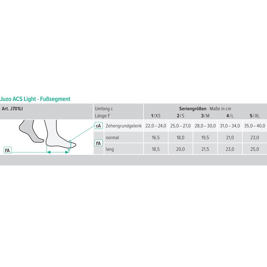 Juzo ACS Light Foot Segment | eBay