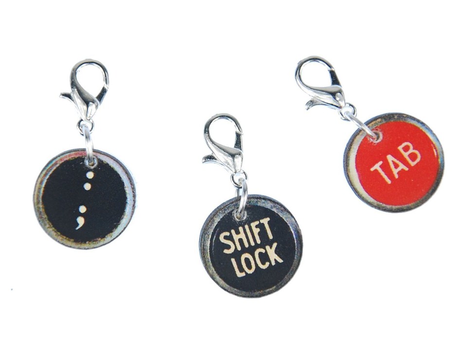 Shift Lock Charm Miniblings Typewriter Key Wood Sign Keyboard | eBay