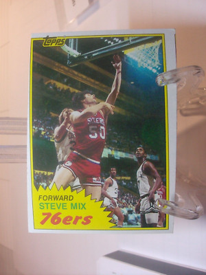 1981-82 Topps Basketball Card #E92 - Steve Mix - Philadelphia 76ers ...