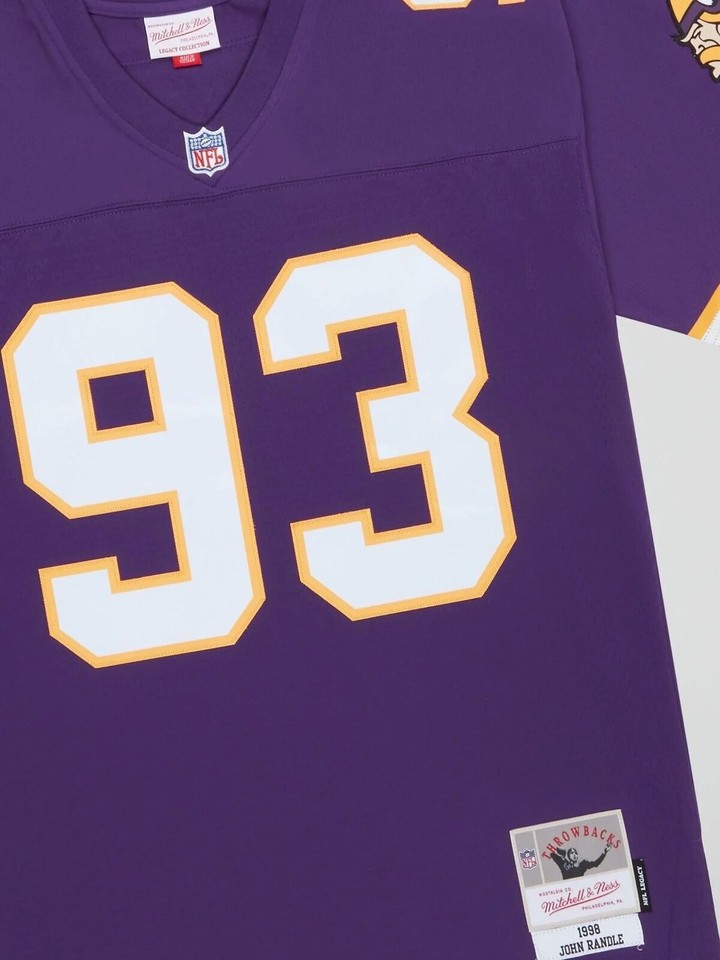 John Randle 1998 Minnesota Vikings MITCHELL & NESS Throwback LEGACY ...