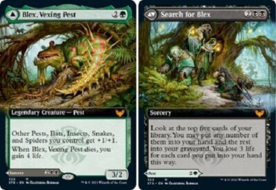 MTG *Blex Vexing Pest Extended Art X1* (NM) Strixhaven Magic Free ...