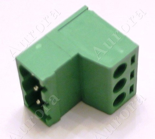 3 Pin - 5mm : Female & Male Connector Plug Pair / Terminal Block Mating ...