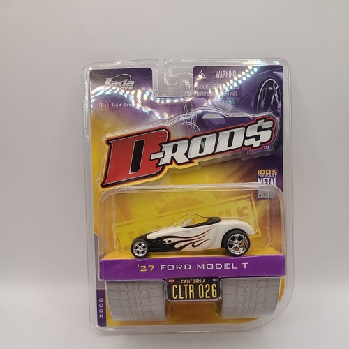 JADA TOYS D-RODS WHITE '27 FORD MODEL T 1:64 Scale FREE SHIPPING ...