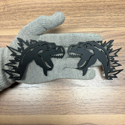 For Nissan GT-R Godzilla Badges Emblem Black | 2 Badges | Rear ...