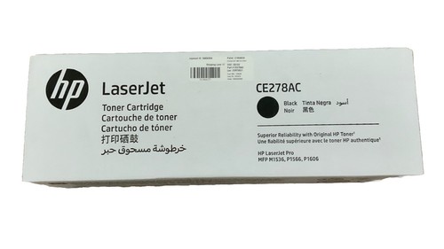 Genuine HP 78A CE278AC Black LaserJet Toner Cartridge, HP LaserJet Pro ...