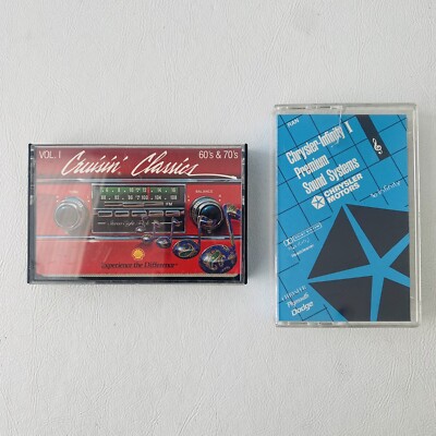 Vintage Cassette Lot 2 Chrysler Premium Sound Systems & Shell Cruisin ...