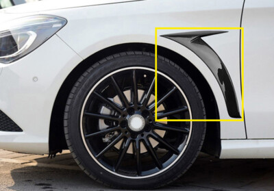 Carbon Fiber Fender Blade Side Shark Gills Vent Trim Cover For Benz A ...